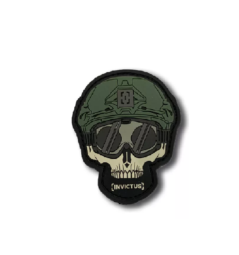 Patch Caveira Frontal - Invictus
