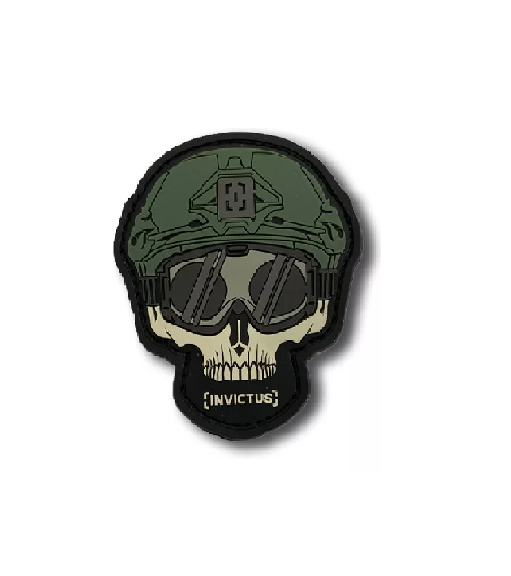 Patch Caveira Frontal - Invictus